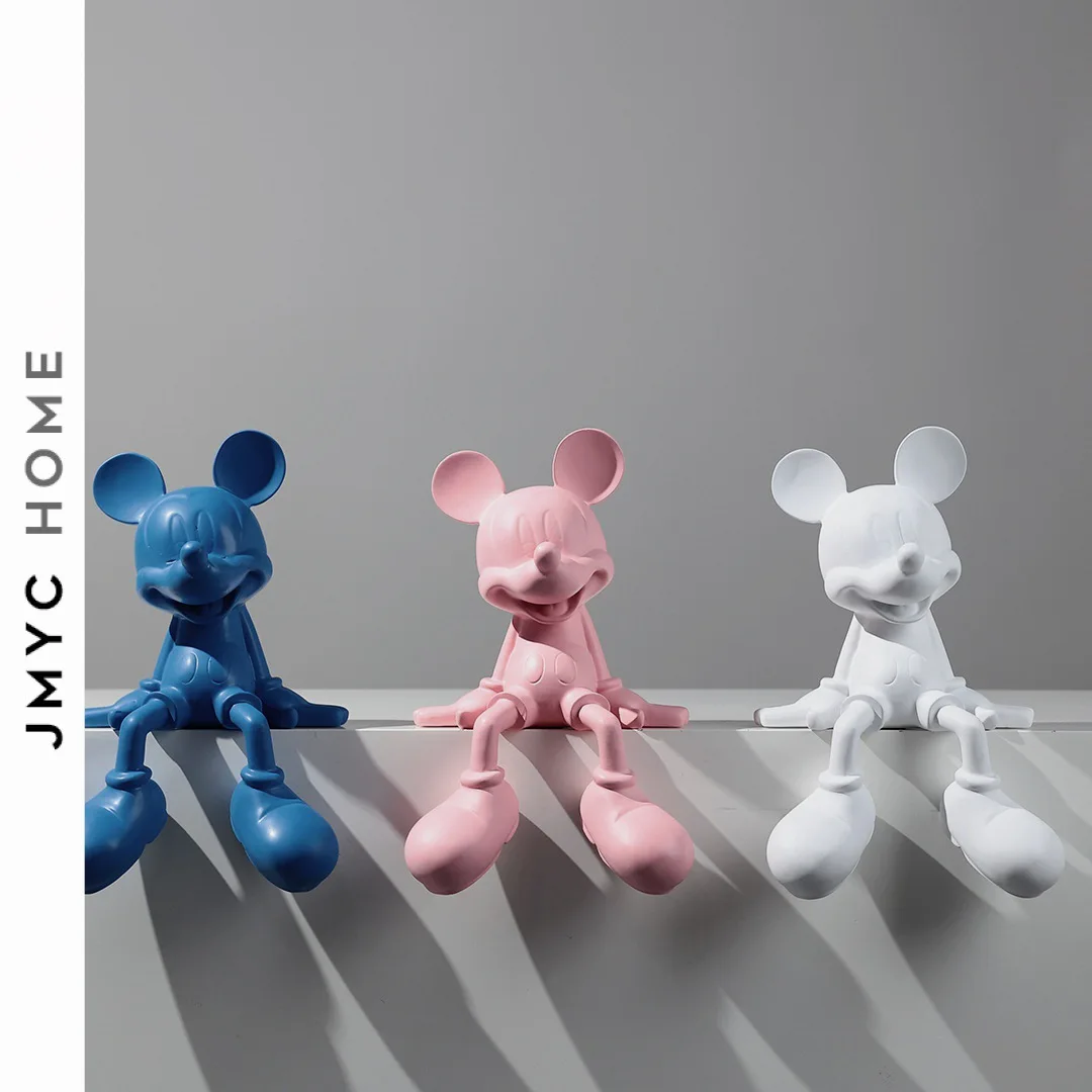 Modern Pop Art Fiberglass Cartoon Mickey Mouse Sculpture for Home Decor ...
