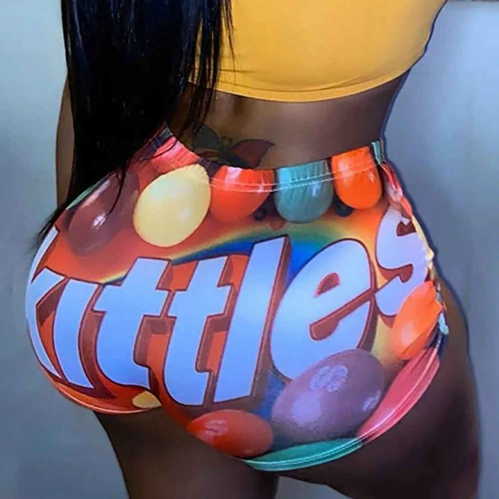 Wholesale Nteresting Cartoon Printed Biker Hight Elastic Tight Gusher wholesale-nteresting-cartoon-printed-biker-hight-elastic-tight-gusher