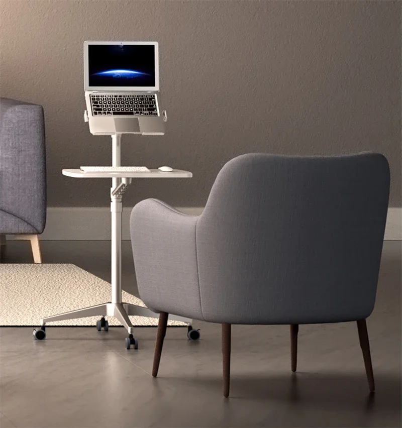 Aluminum Alloy Full Motion 2in1 Laptop Floor Stand Monitor