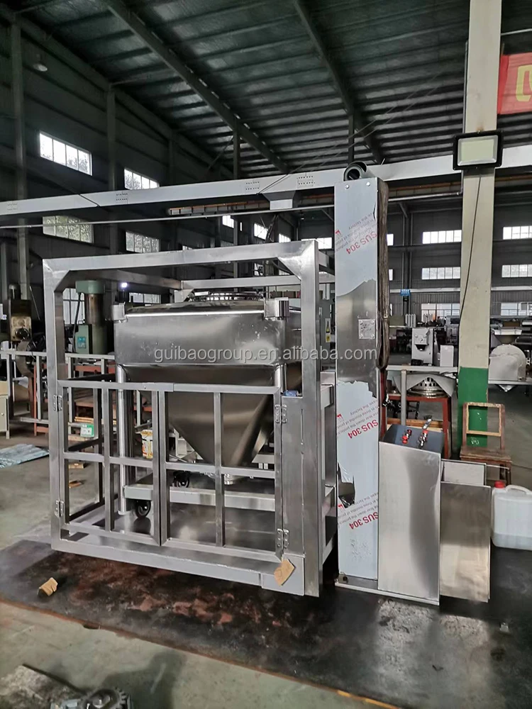 Hydraulic Arm Ibc Bin Drum Lifter Elevator Conveyor Machine For Pharma ...