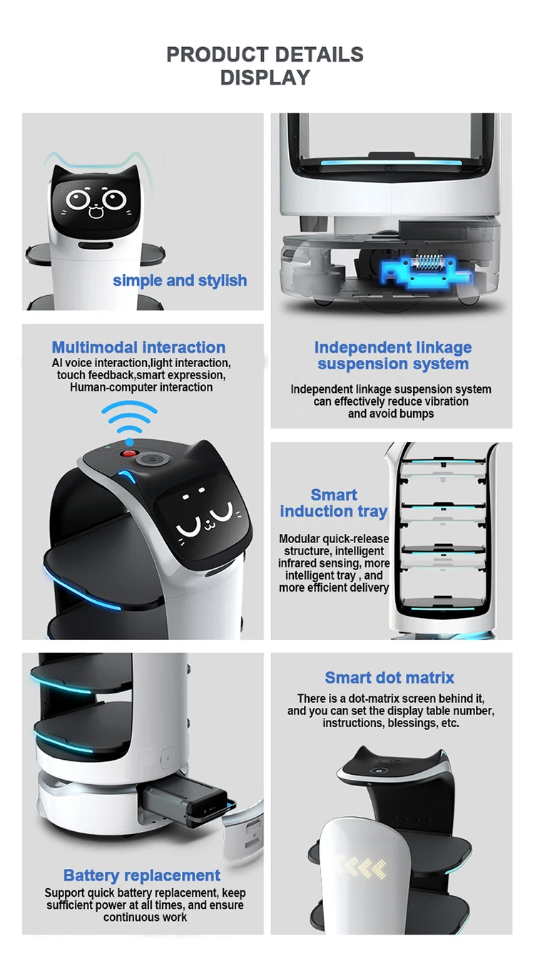 Artificial Intelligent Dish Food Delivery Robot for Restaurants