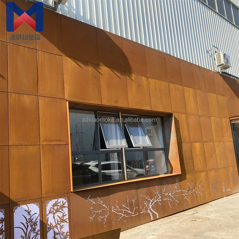 Corten Steel Facade Curtain Wall Exterior Wall Cladding Designs Rust ...