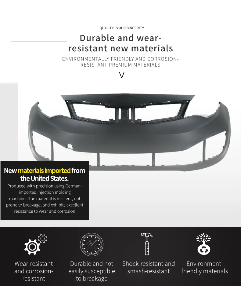 Daxin Auto Parts Body Kit Car Bumper For Kia Rio 2013 Oem 86511-1w000 ...