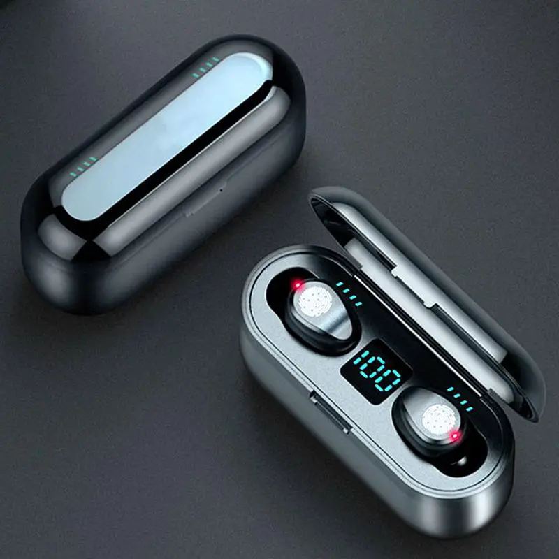 Wireless Earbuds Power Bank - F9 TWS Earbuds with 4hours Playtime