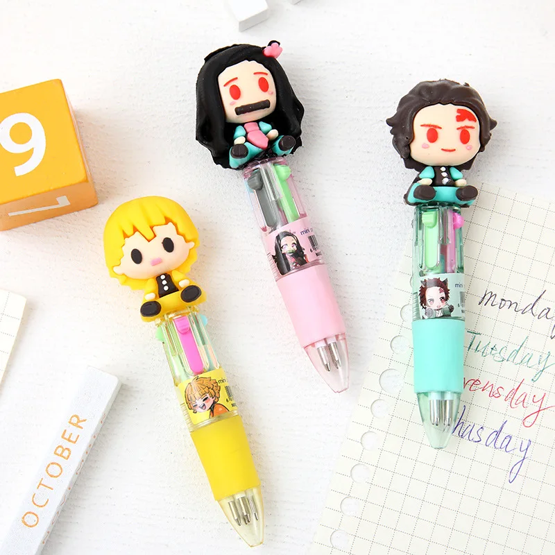New Cartoon Around 4-color Ballpoint Pen Cartoon Ghost Blade Doll ...