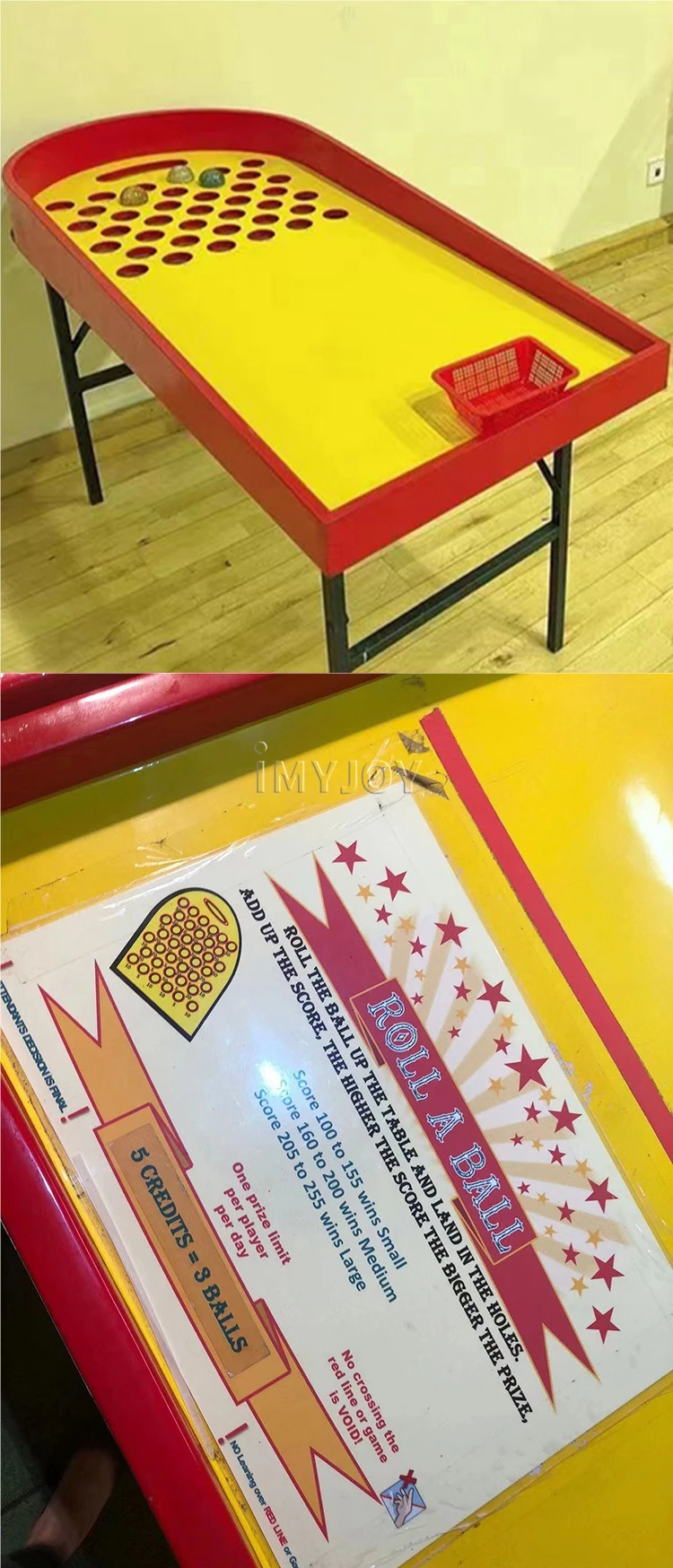 Amusement Park Carnival Booth Soccer Rolling Table Ball Drop Game ...