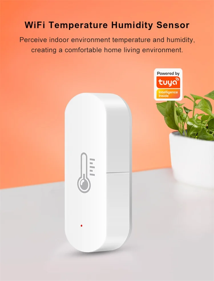 Smart Temperature Sensor Wi-fi Tuya Smart Wifi Temperature And Humidity ...