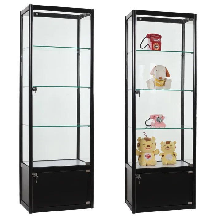 Customizable Transparent Glass Cabinet Jewelry Sample Display Showcase ...