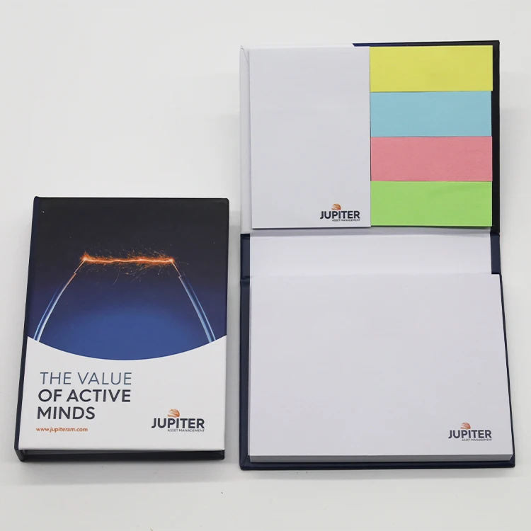 Custom Logo Recycled Sticky Notes Pad - Cloudriver Office Notepad Set
