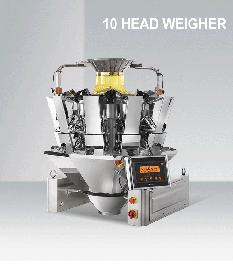 Siemens Plc 10 Head Multihead Weigher For Lentils Pistachios Mushrooms ...