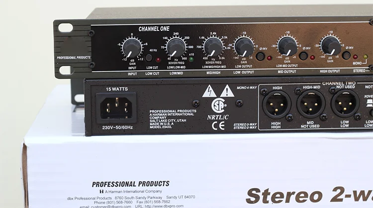Dbx 234XL Stereo/Mono Crossover for Professional Audio - Clear Sound ...