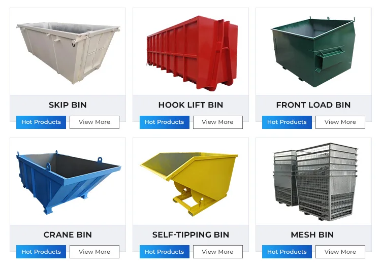 3 Cbm Scrap Metal Waste Container Skip Bin with Low Price