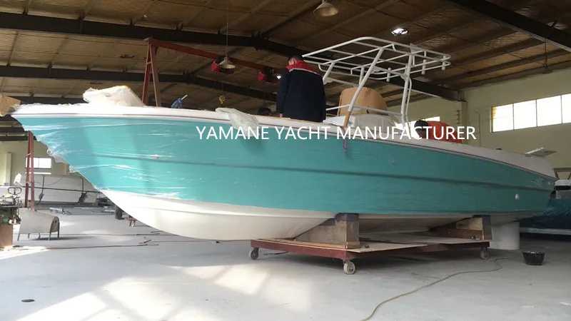 28ft Center Console - High Quality Ice Blue Fiberglass Boat