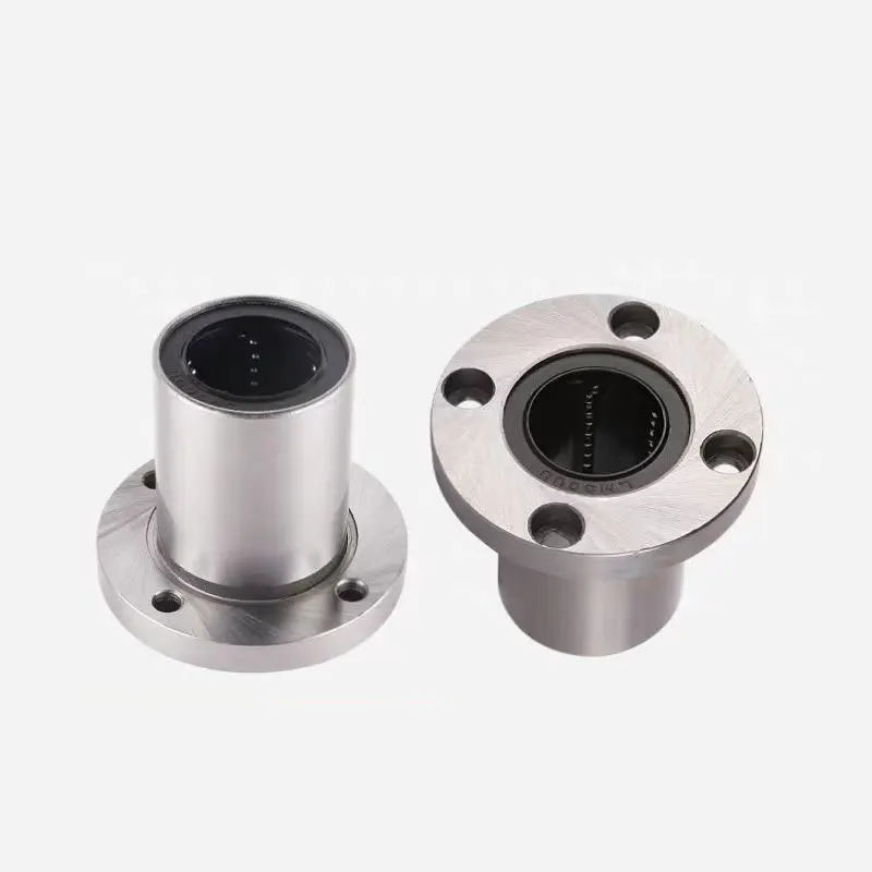 Long-lasting Round Flange Linear Bearings Lmf6uu Lmf8uu Lmf10uu Lmf12uu For Machinery Repair ...