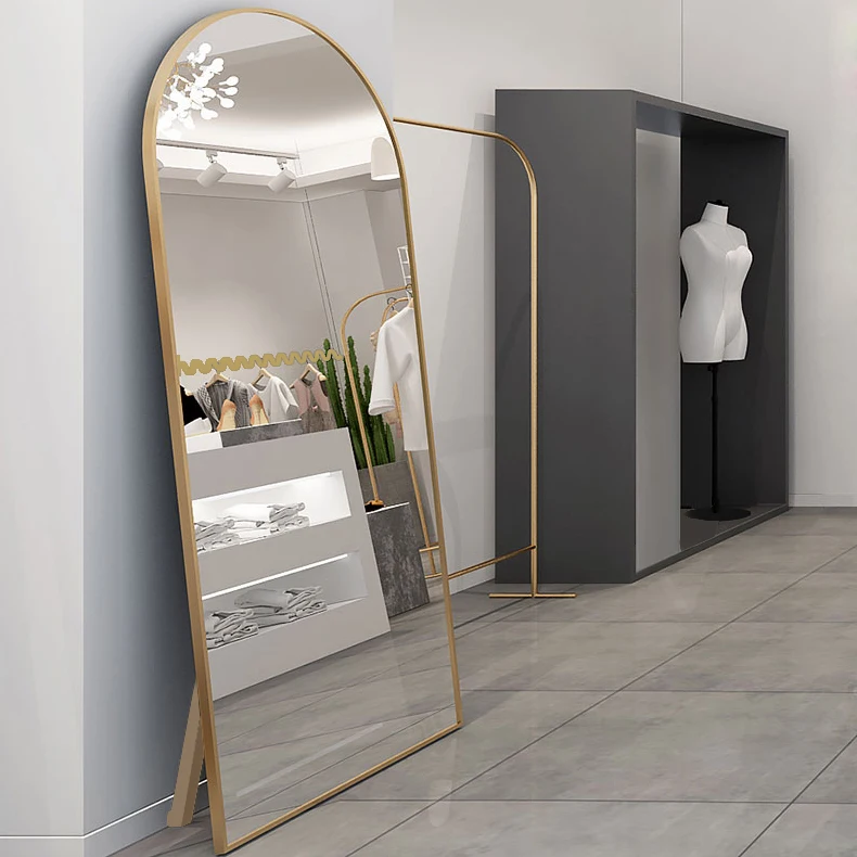 Custom Luxury Gold Arched Home Decor - Full Length Mirror