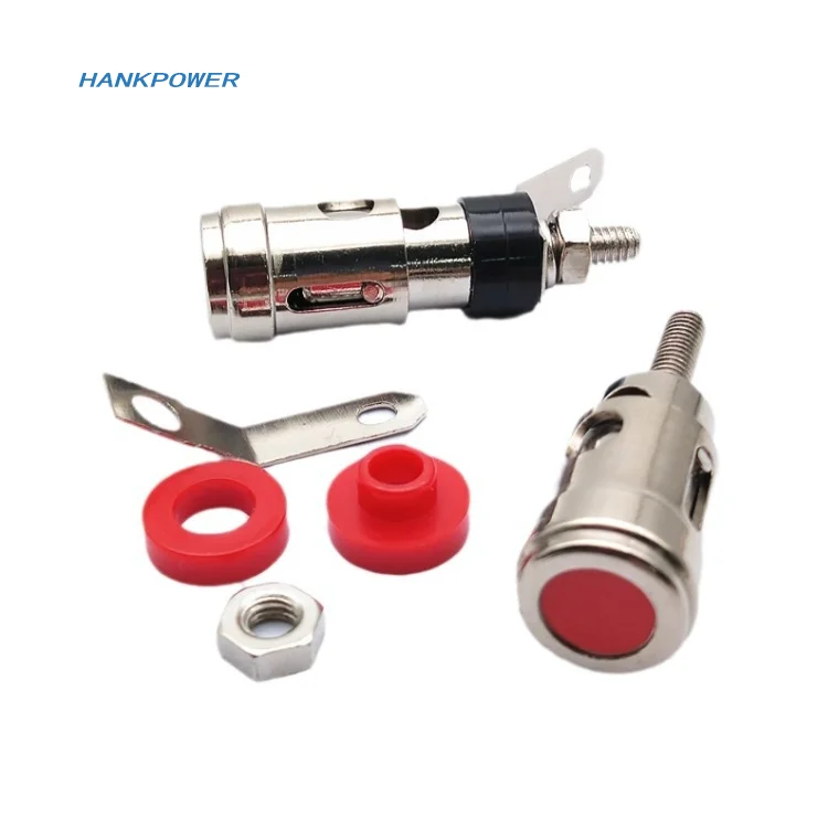 Spring Loaded Press Type Speaker Amplifier Binding Post Terminal Nickel ...