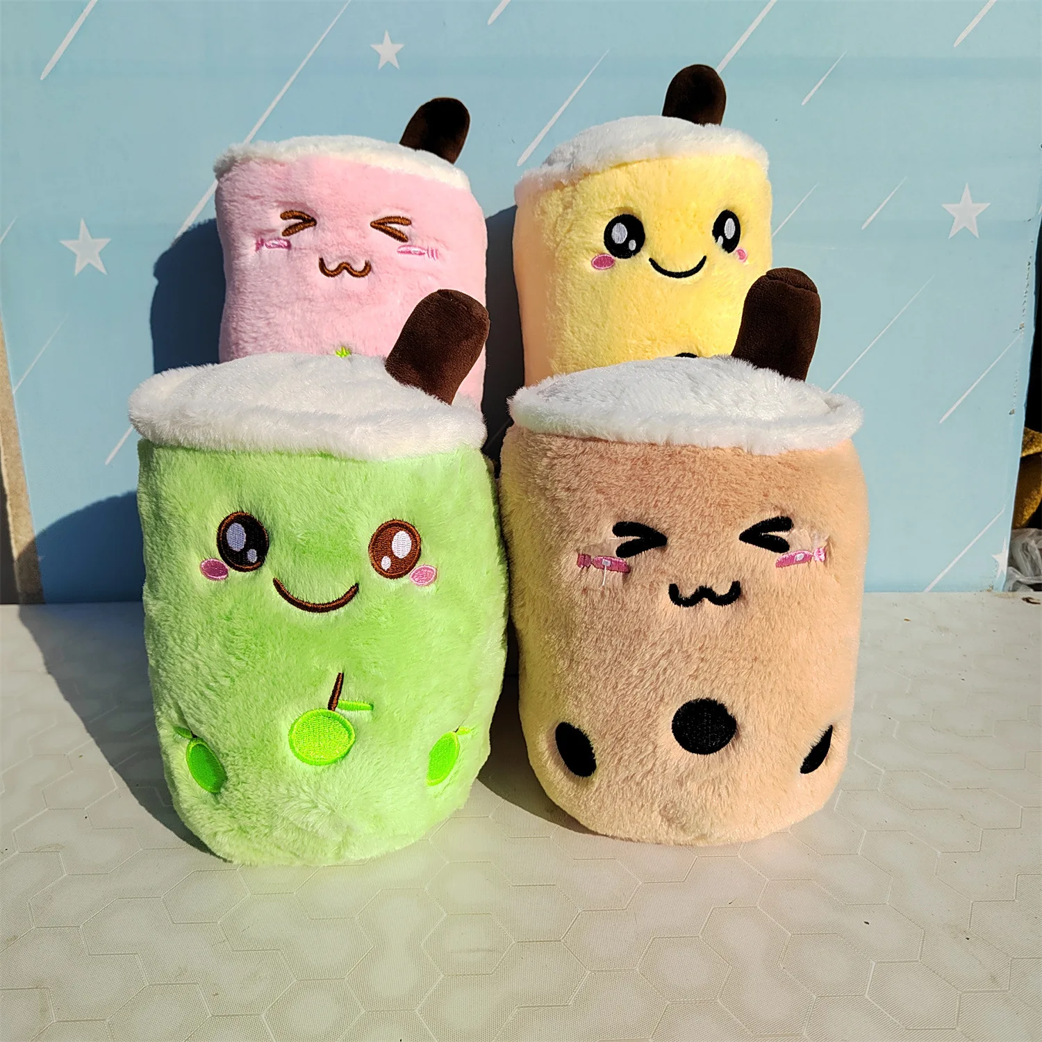 Creative New Furry Bubble Tea Cup Panda Plush Pillow Soft Plush Toy ...