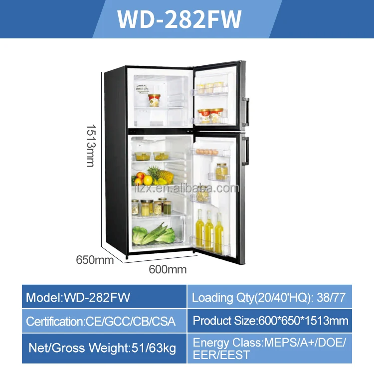 Home Refrigerator American Standard ODM Double Door Fridges ...