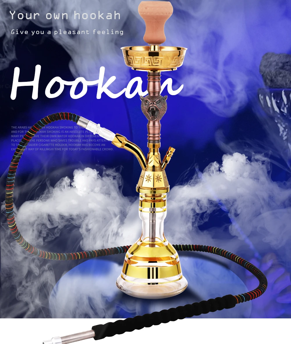 Wholesale High-end Hookah Hubbly Bubbly Hookah Egyptian Stainless Steel ...