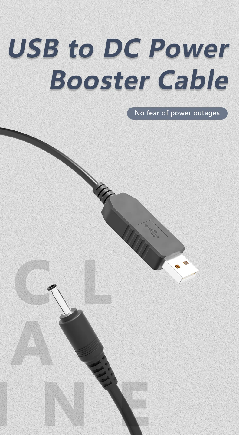 USB to DC Charge Booster Cable 5v to 8.4v 9v 12v Power Connector Jack ...