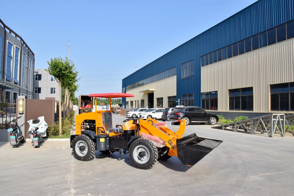 Free Shipping Wonway Farm Loader 25 HP Diesel Mini Wheel Loader Front ...