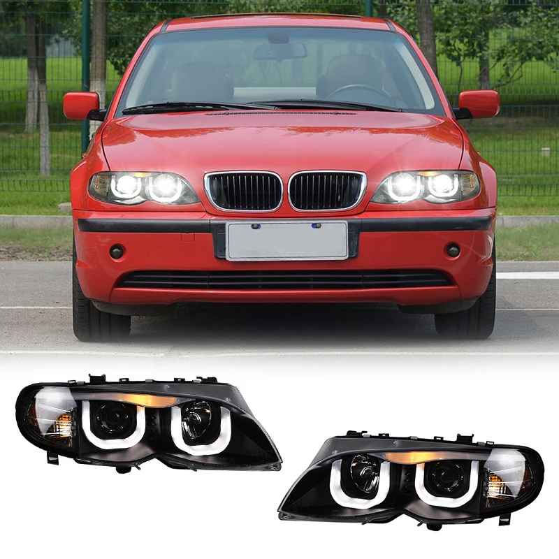 Wholesale Facelift E46 Front Angle Eye Led Halogen Head Light Lamp ...