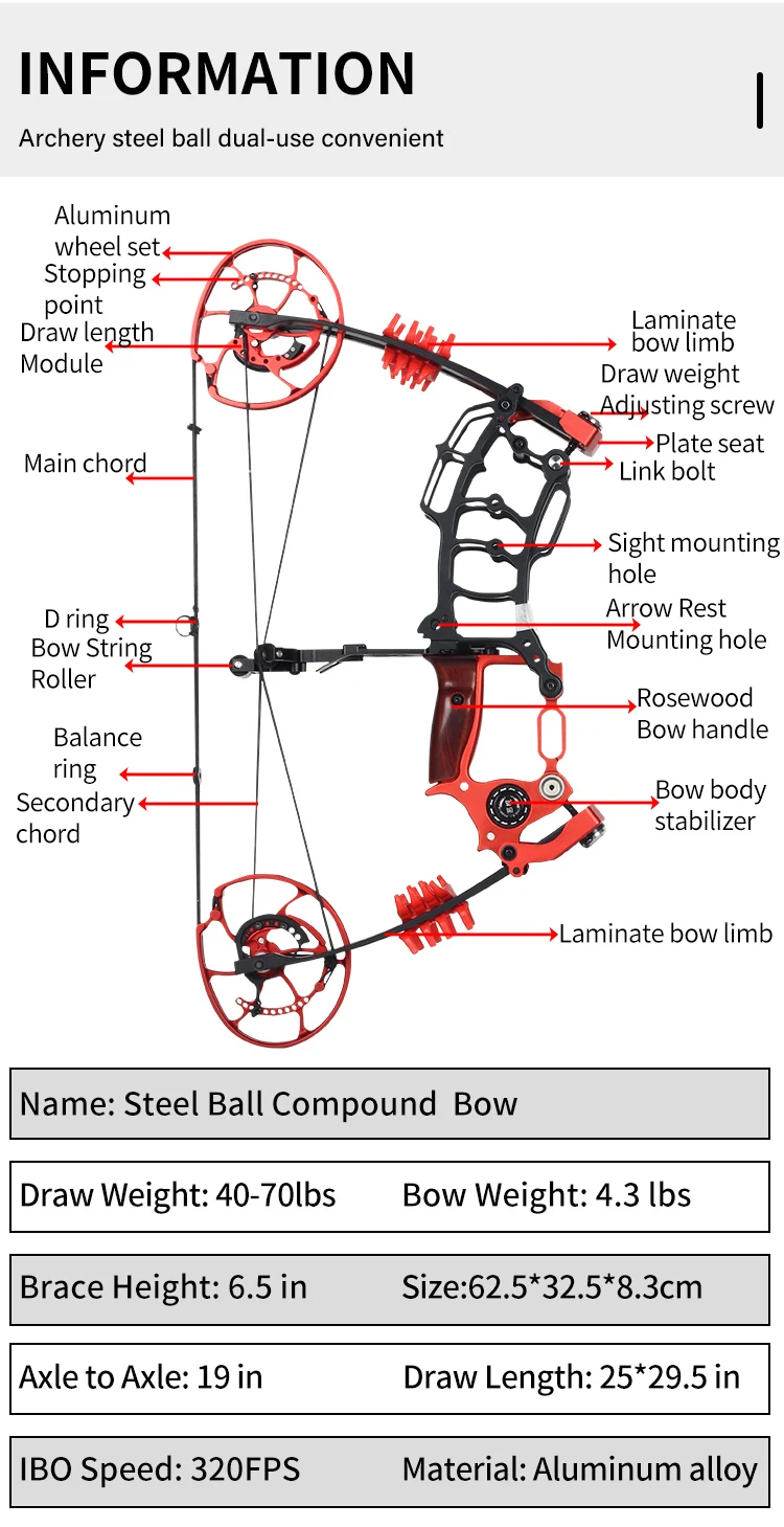 SPG Compound Bow - Versatile Archery Equipment for Hunting
