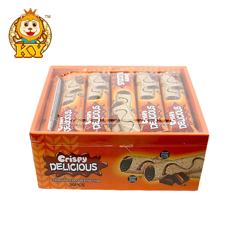 Wholesale Oem Sandwich Biscuit Roll Puffed Chocolate and Milk Filled ...