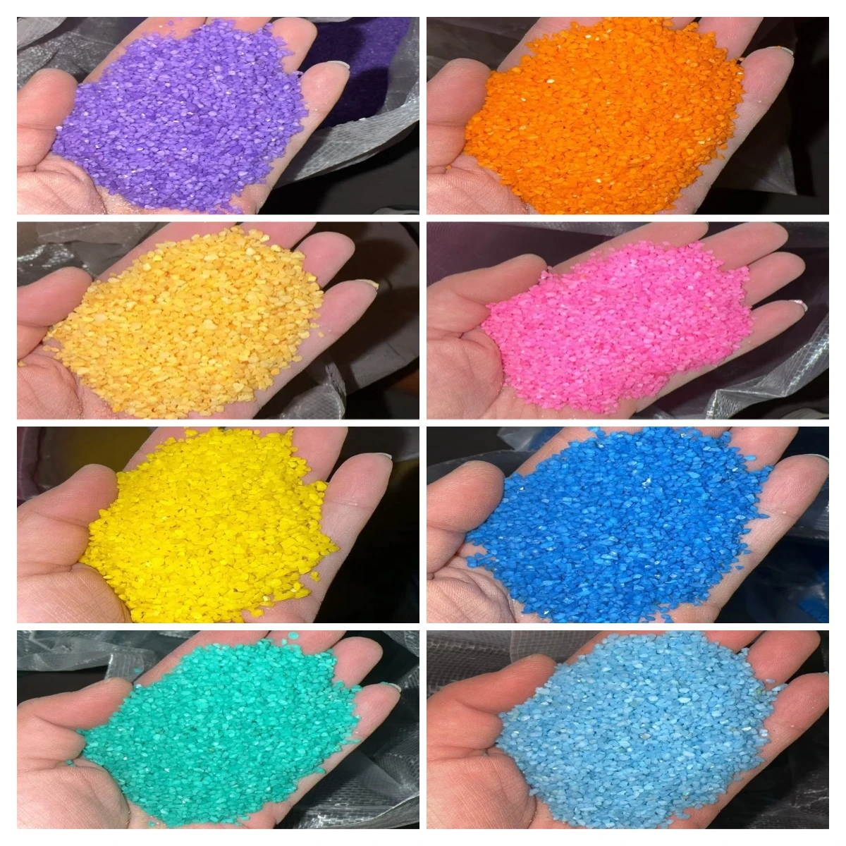 Construction Decoration Fine Multi Sand Color Epoxy Outdoor Colored ...