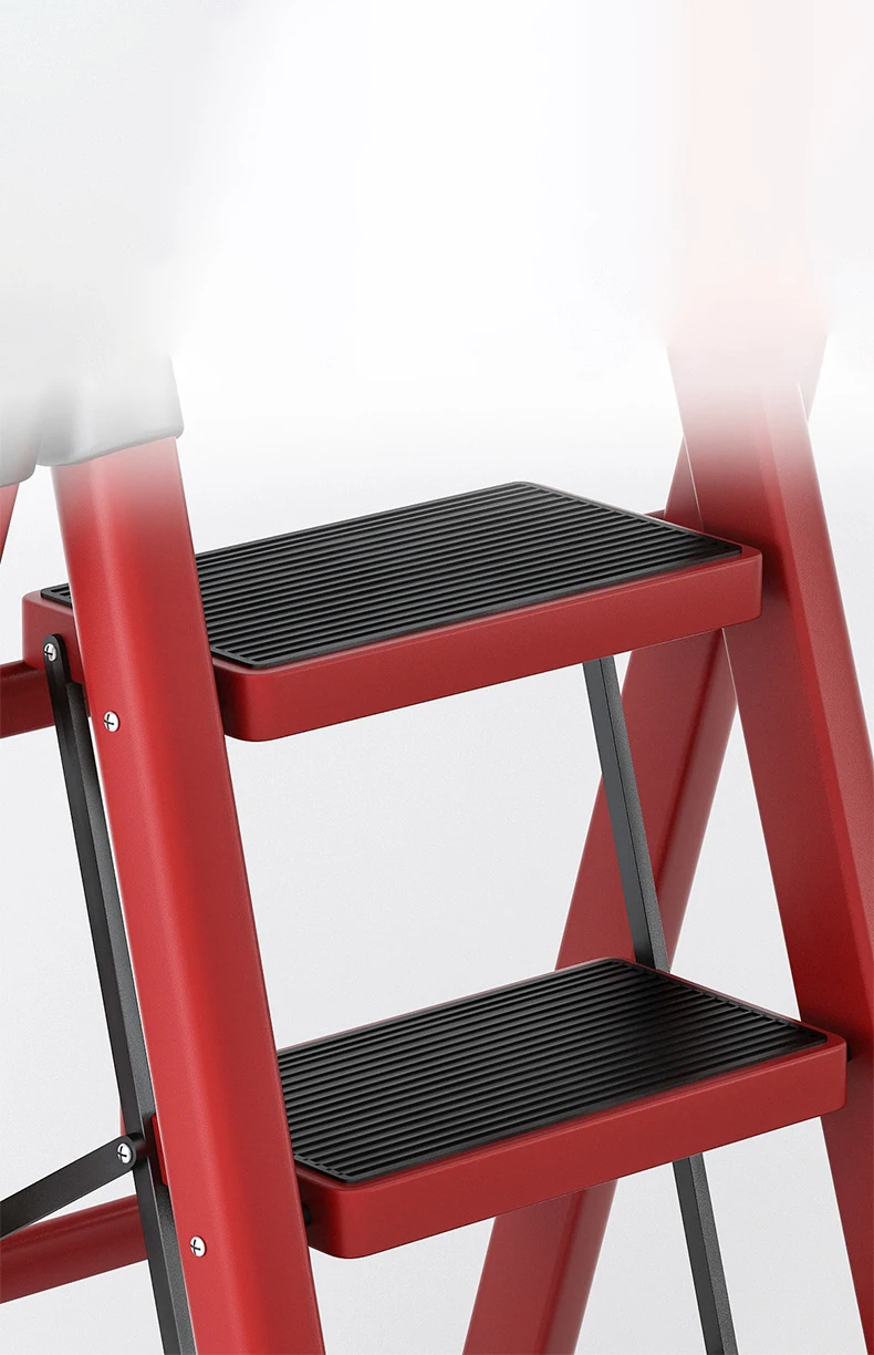 5-step 6-step Ladder Aluminum Lightweight Folding Step Stool Portable ...