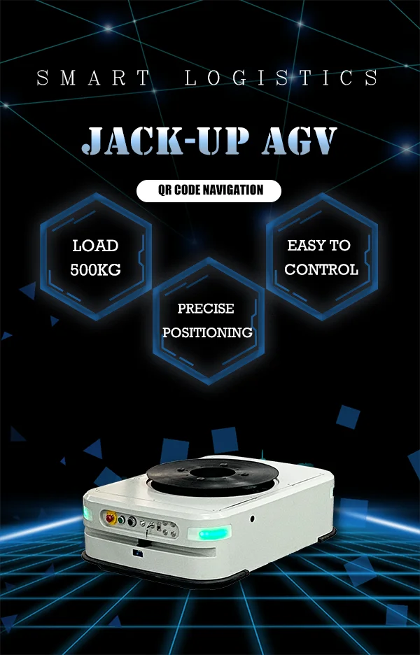 TZBOT Industrial AGV - 500kg Capacity with QR Code Scanner