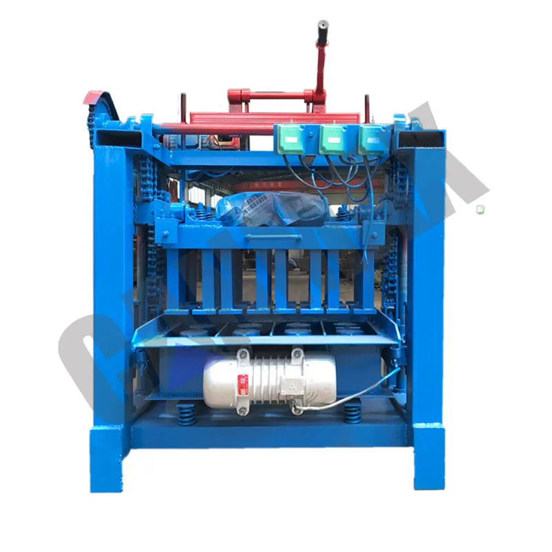 Cement 4 6 8 Sandcrete Moulding Qt4-35 Block Interlocking Brick Machine ...