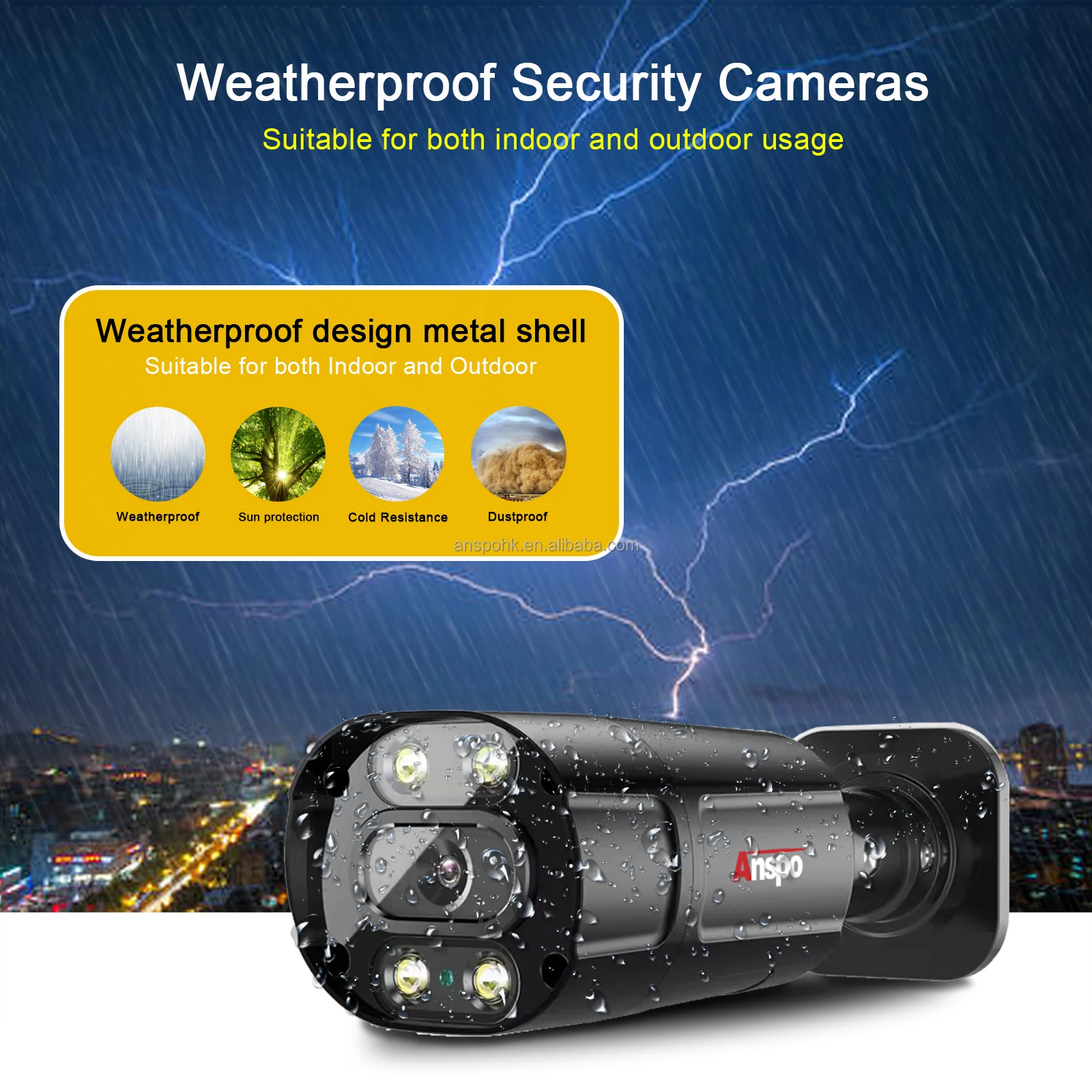 5mp Anspo Infrared Home Security Surveillance Ahd Cctv Camera 8mp 2mp ...
