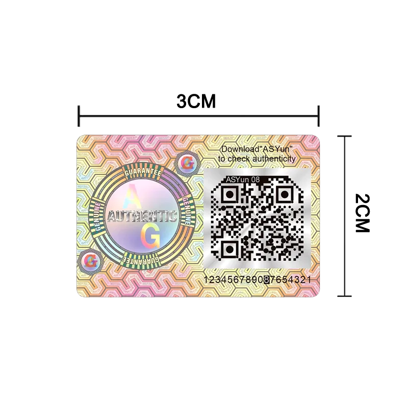 Custom Hologram Sticker Printing - 3D Anti-Counterfeit Labels