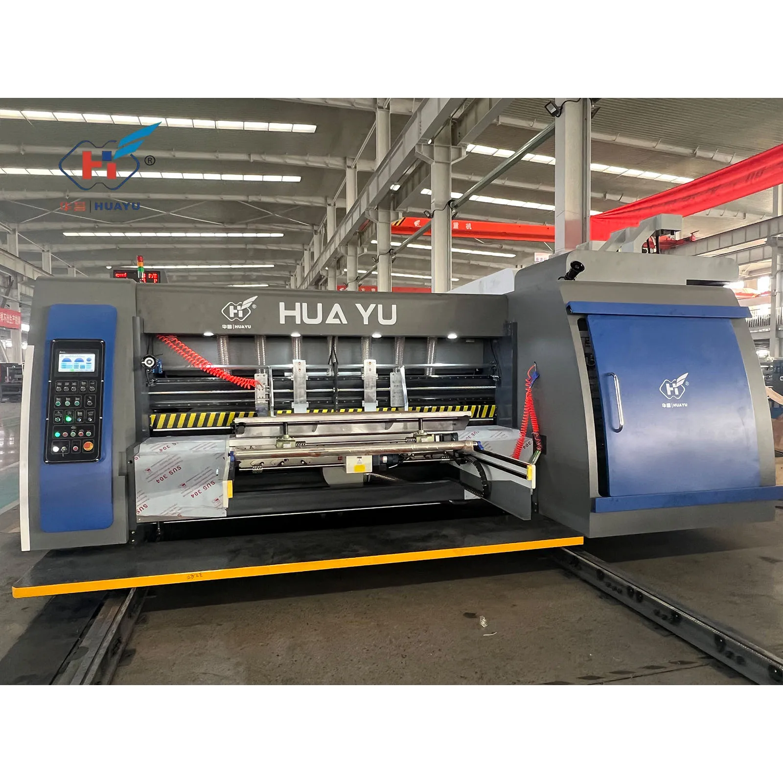 HUAYU SERIES Automatic Printer Slotter Corrugated Carton Box Forming ...