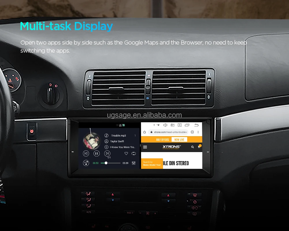 XTRONS 10.25" Android 12 Autoradio for BMW E38 E39 - Carplay