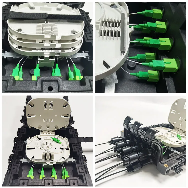 1x8 Ftth Waterproof Fast Connector Nap Box 8 Port Optical Fiber ...