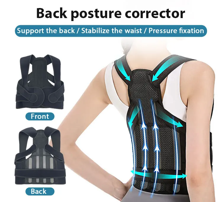 Unisex Ergonomic Hunchback Scoliosis Back Straightening Support Sitting ...
