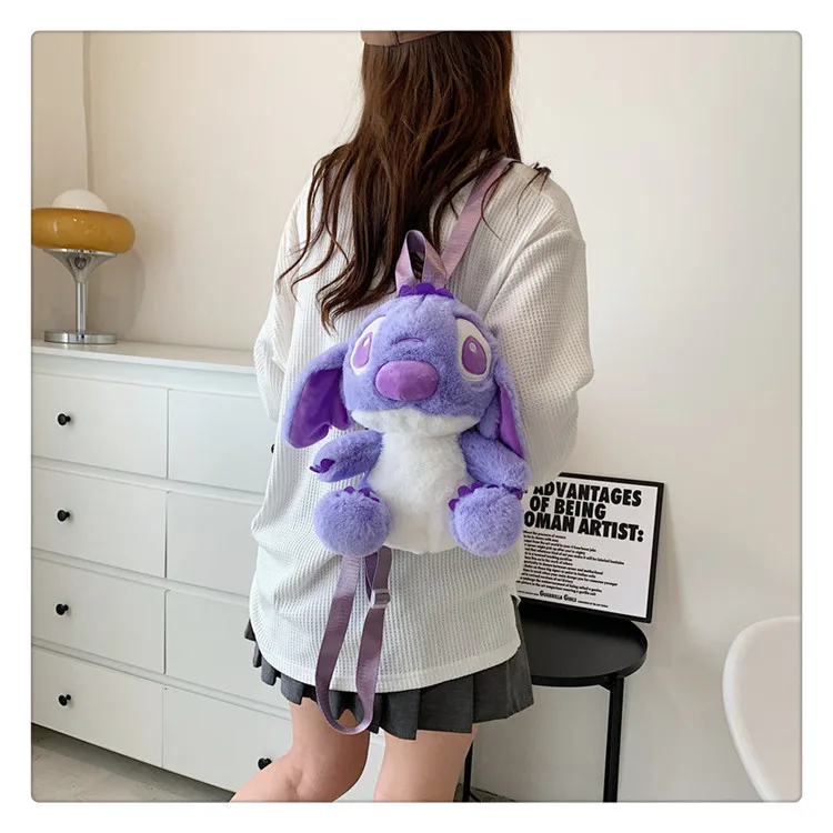 New 30cm Stitch Plush Backpack Stuffed Plush Doll Cartoon Blue Lilo ...