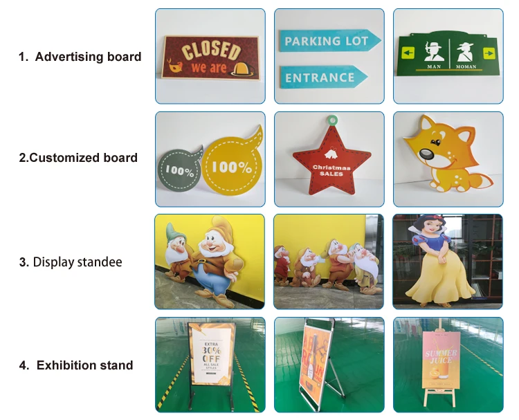 Custom Supermarket Sign Board Pvc Sheet Printed Custom Logo A Board ...
