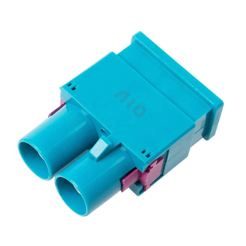 Fakra Pcb Plug Connector V/a R/a Updated Version Dual Plug Thru Hole ...