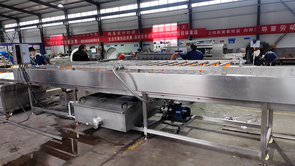 Complete 500kgs Mango Pulp Washing Sorting Machine Pineapple Peeling ...