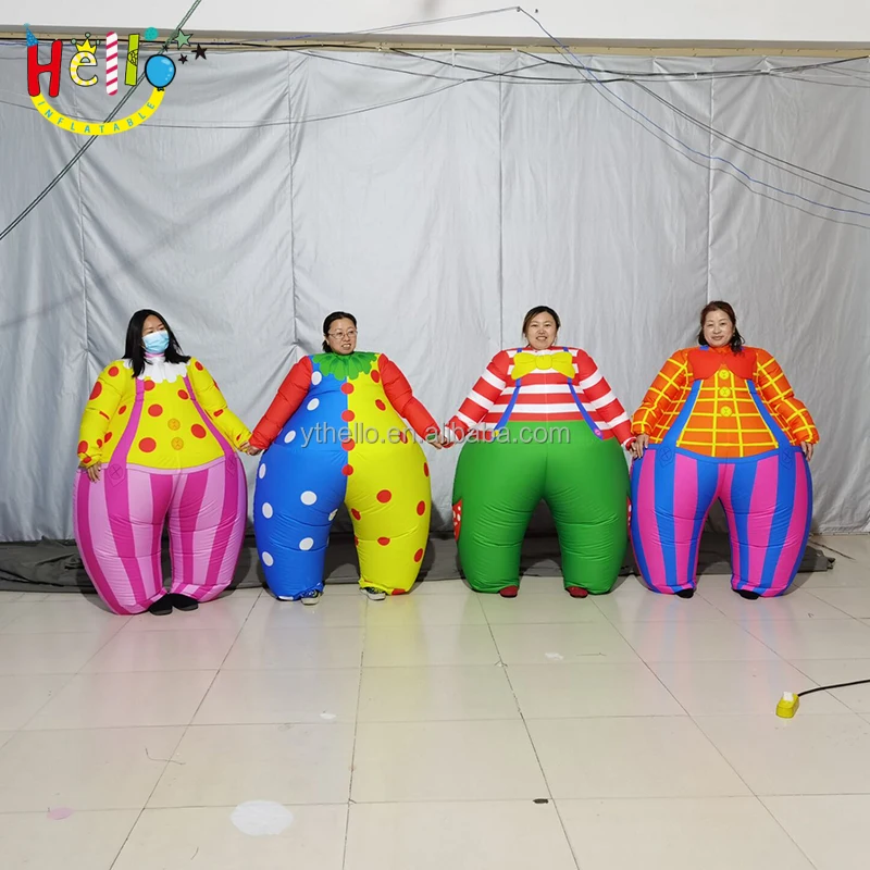 Adult Clown Inflatable Blow Up Suit Inflatable Clown Costume - Buy ...