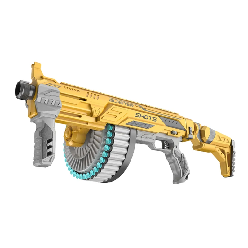 Motorized Blaster Toy Gun Electric Automatic Shooting Toys Soft Bullet ...