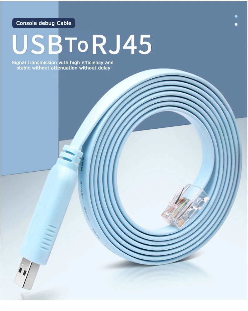 Usb To Rj45 Console Cable Industrial Control Data Cable For Cisco And ...