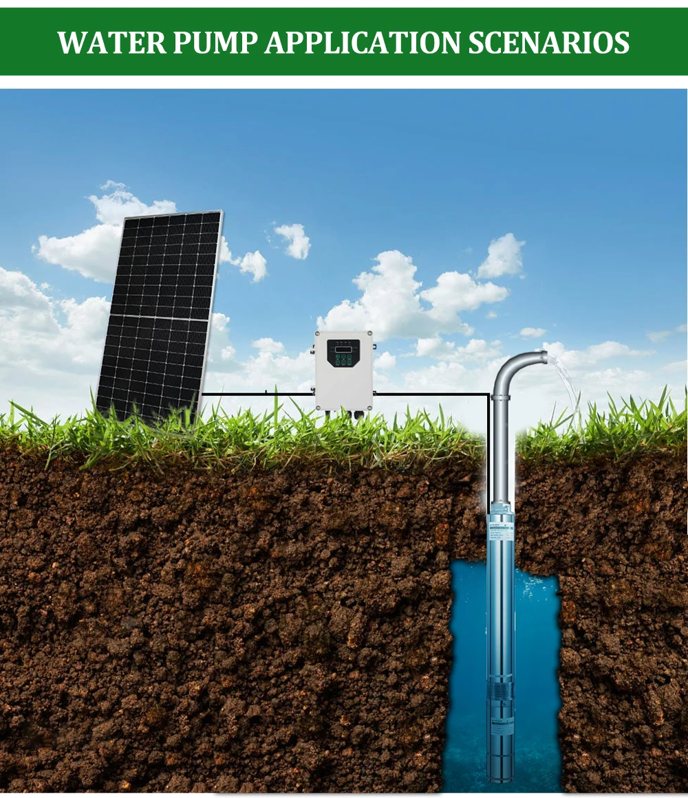 WHC Borehole Solar Water Pump System Solar Pumps Water Pump for ...