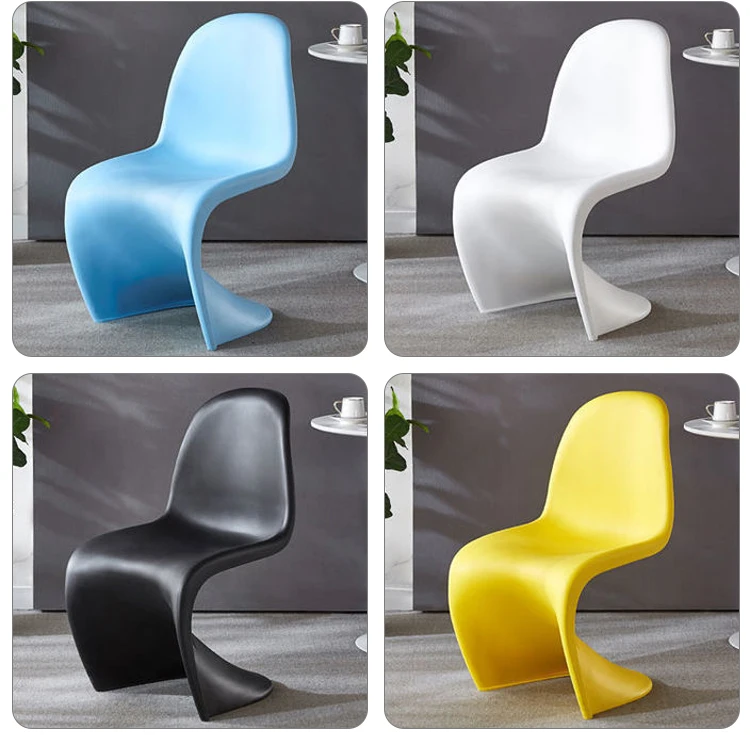 Factory Stock Modern Resin Acrylic Stackable Plastic Armless Dining ...