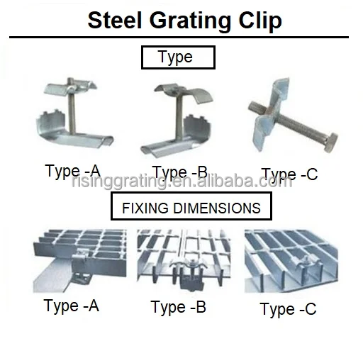 Galvanized Steel Grating Fastener Clips Durable And Versatile