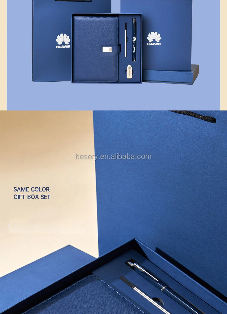 Executive A5 Planner Notebook With Pen Flash Drive Thermos Cup Custom Logo Corporate Luxury ...