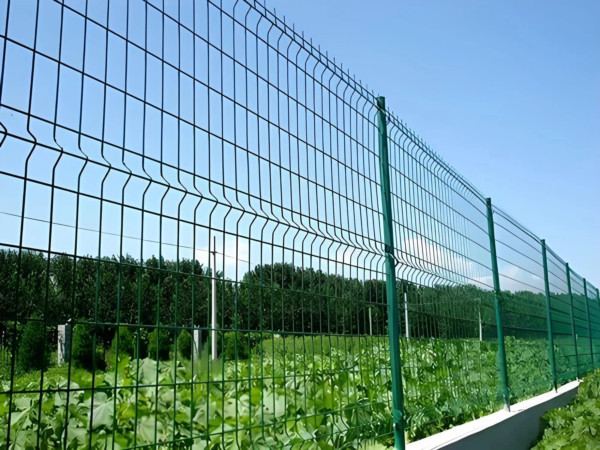 3d Fence Triangular Set Arm Pvc Pats Water Side Rectangle Gray Concrete ...